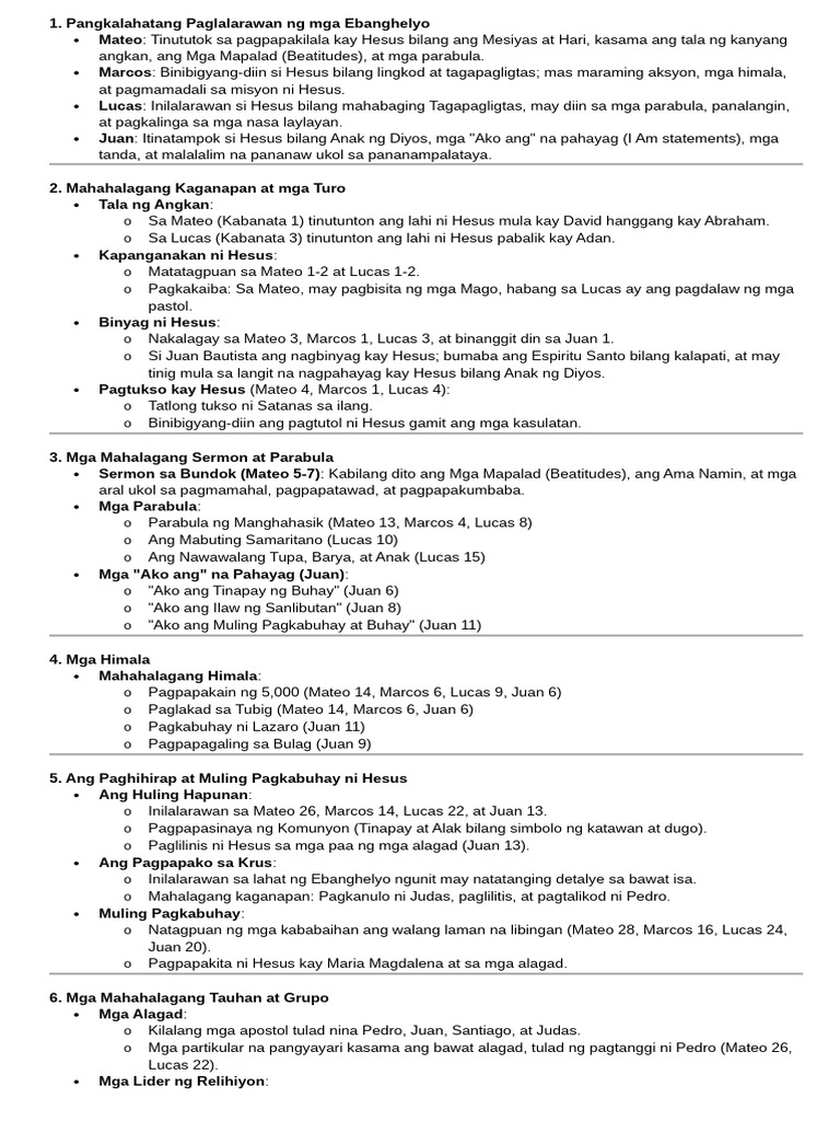 Filipino Bible Quiz Bee | PDF