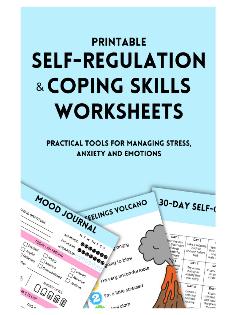 Printable Self-Regulation and Coping Skills Worksheets | PDF | Thought ...