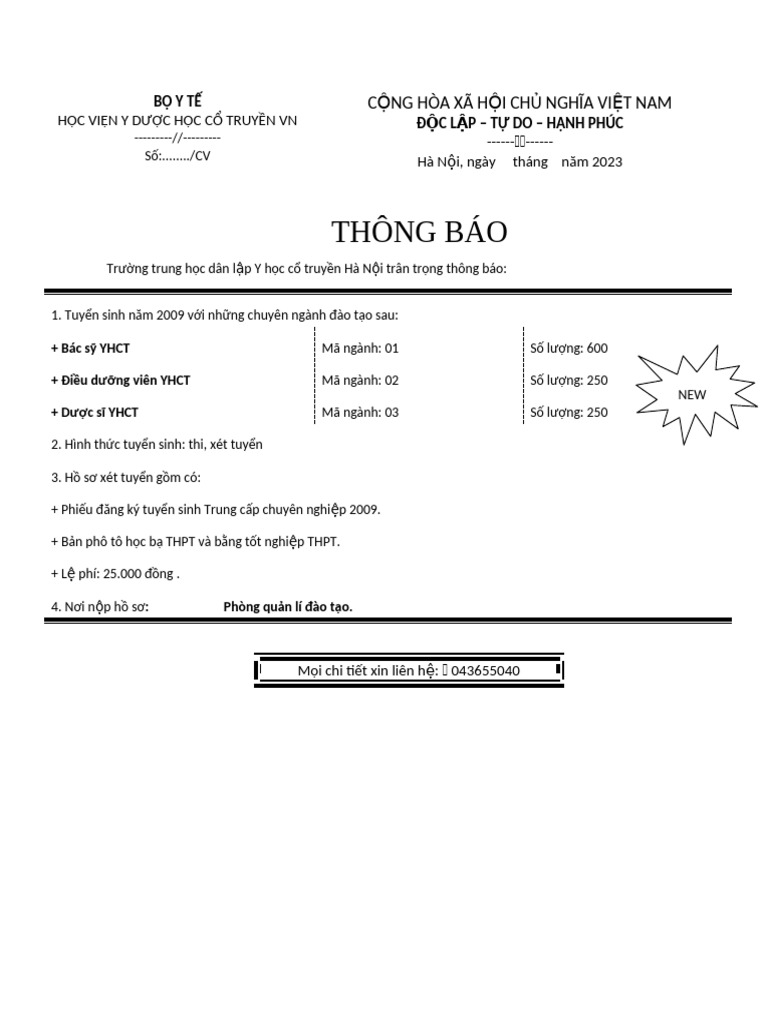 Thông BáO: C NG HòA Xã H I Chủ NghĩA Vi T Nam | PDF