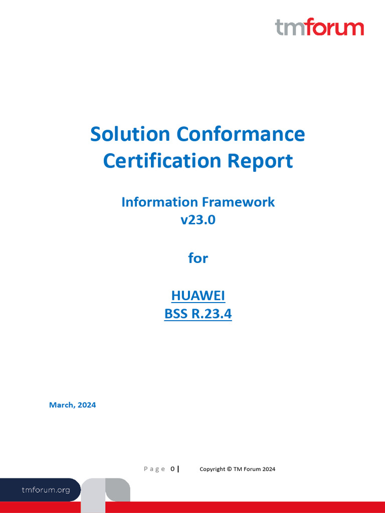 Huawei-BSS SID-23 0 Certification Report v1 0 | PDF | Computing