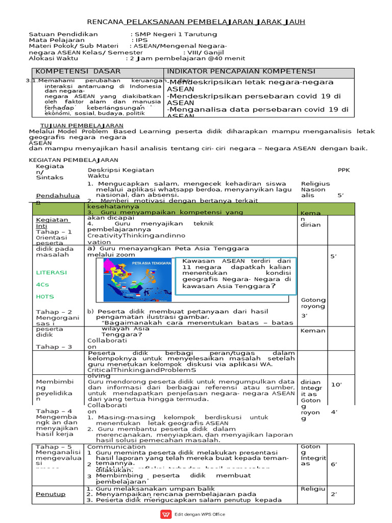 Pembelajaran Geografi Negara ASEAN | PDF