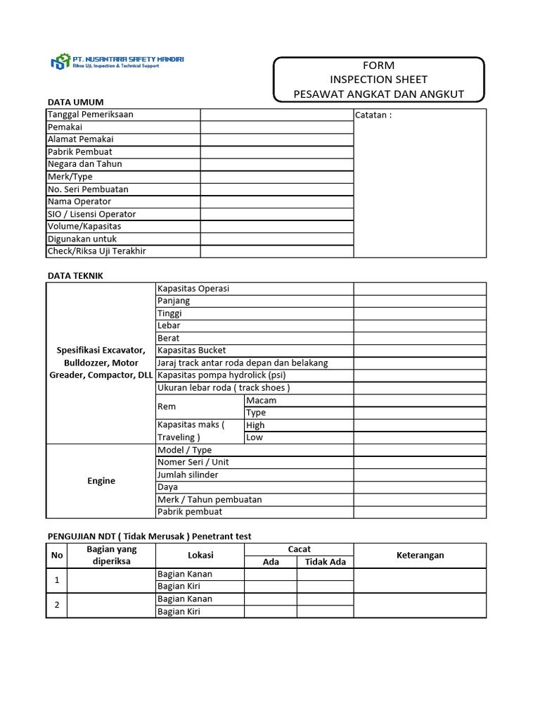 Form PAA-ALAT BERAT | PDF