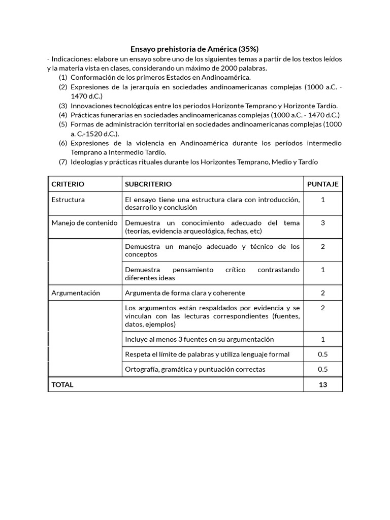 Pauta Ensayo 2 | PDF