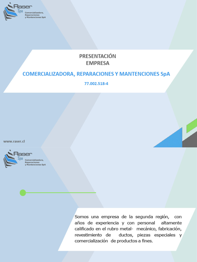 Presentación Raser | PDF | Procesos industriales | Sector secundario de ...
