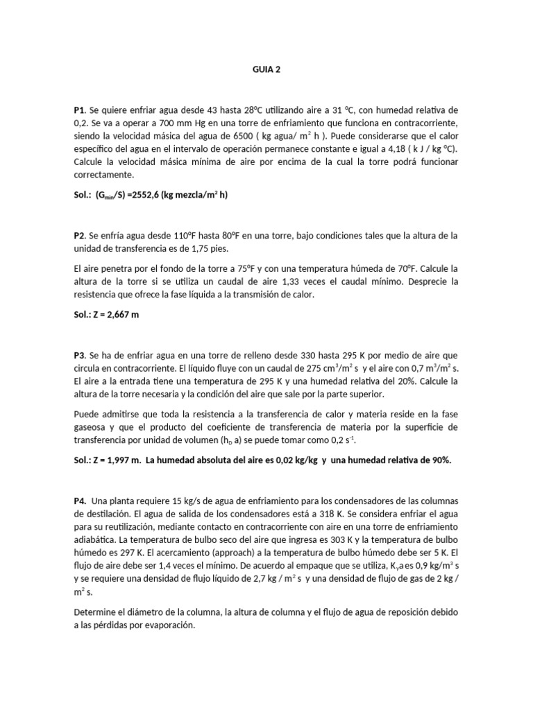 Guia 2 PSC 2024 | PDF | Humedad | Agua