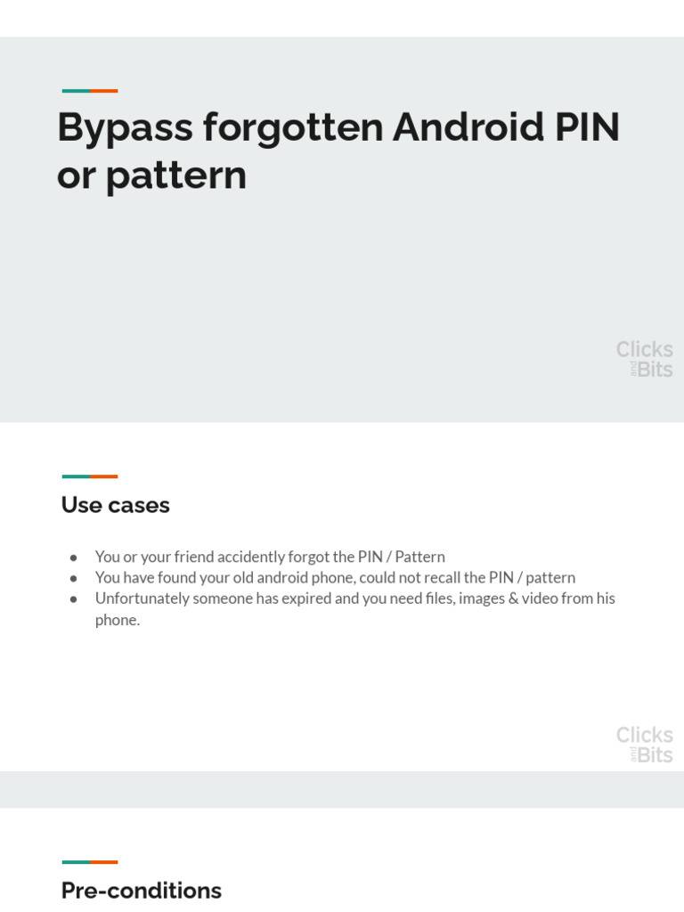 AndroidPINbypass | PDF | Android (Operating System) | Computing