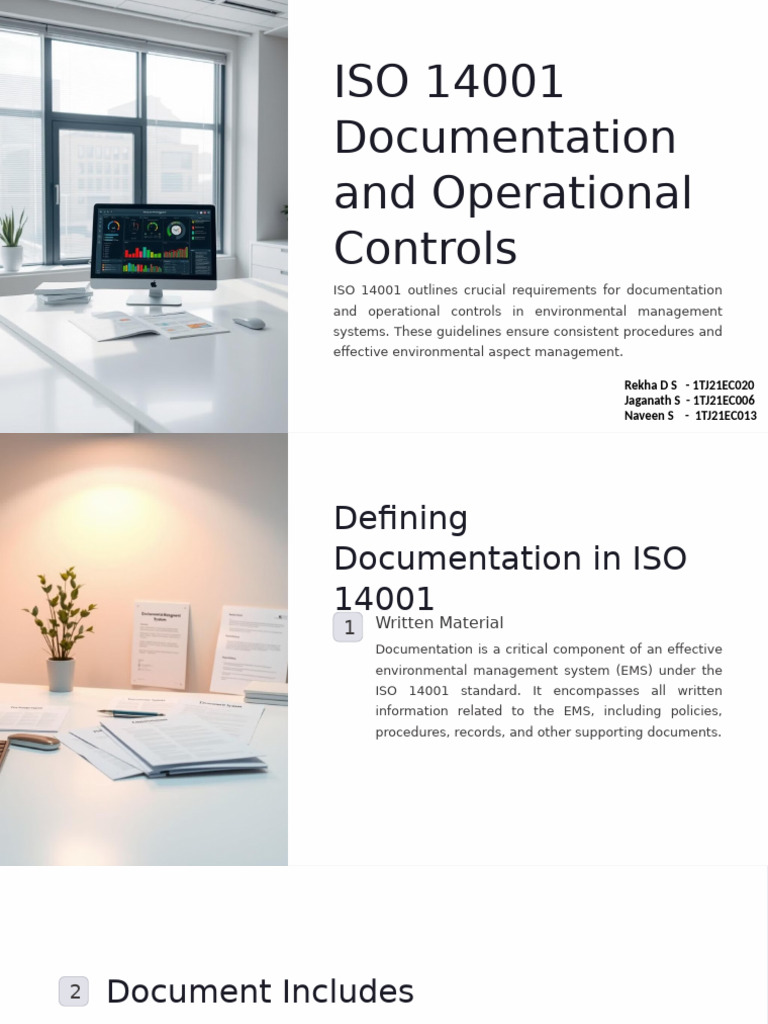 ISO 14001 Documentation and Operational Controls | PDF | Business