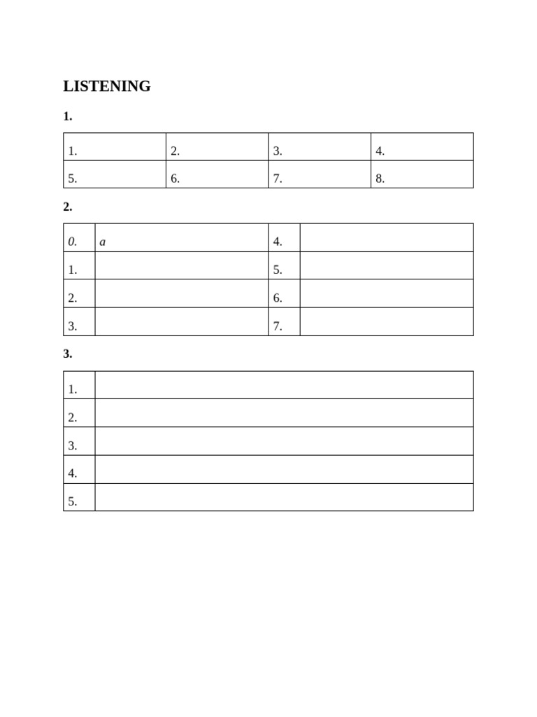 Listening Bosung | PDF