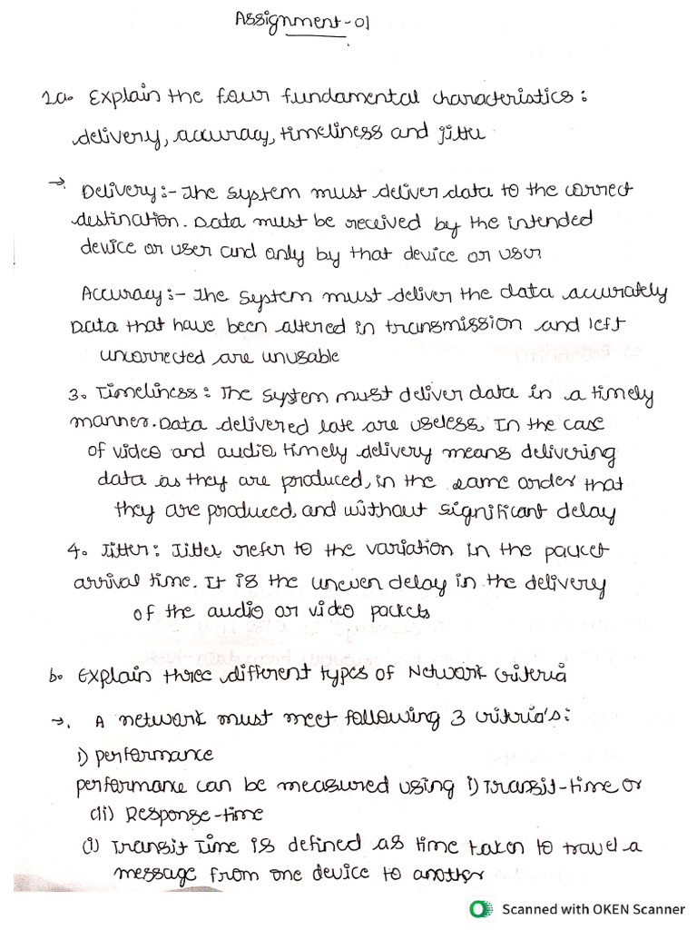 CN - Assignment 1 | PDF