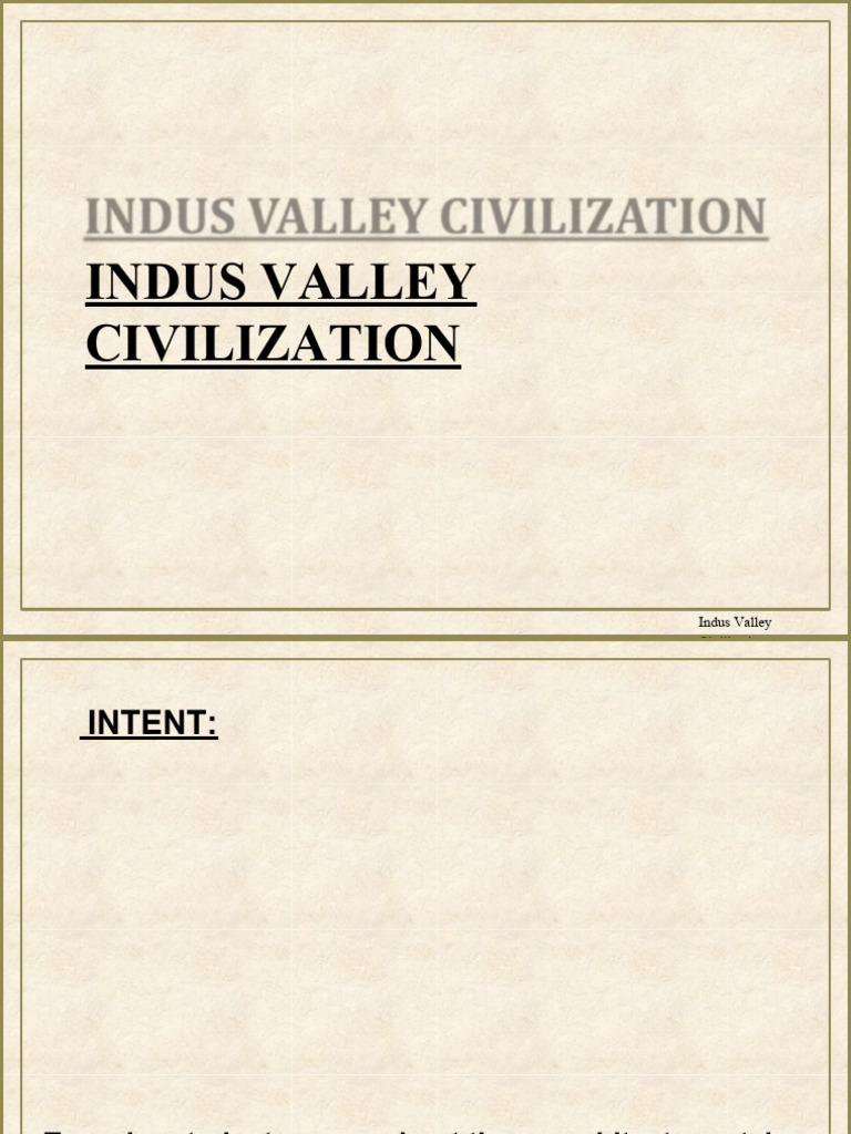 Indus Valley | PDF