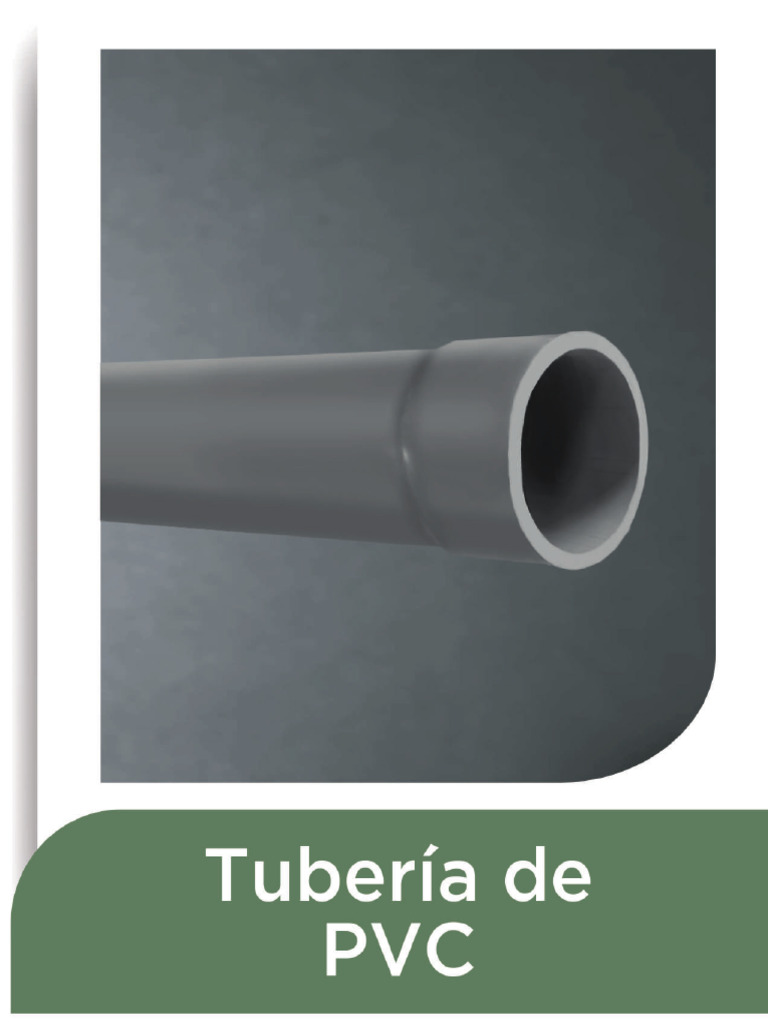 Tuberia de PVC | PDF | Materiales de construcción | Ingeniería de ...