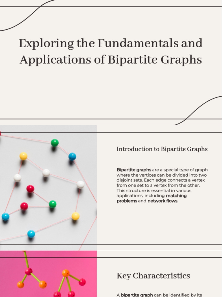 Slidesgo Exploring The Fundamentals and Applications of Bipartite Graphs 20241121133228dEP5 | PDF