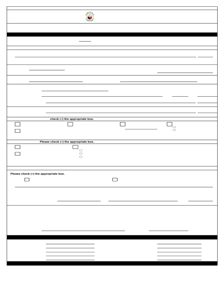 Ombudsman Clearance Application Form | PDF