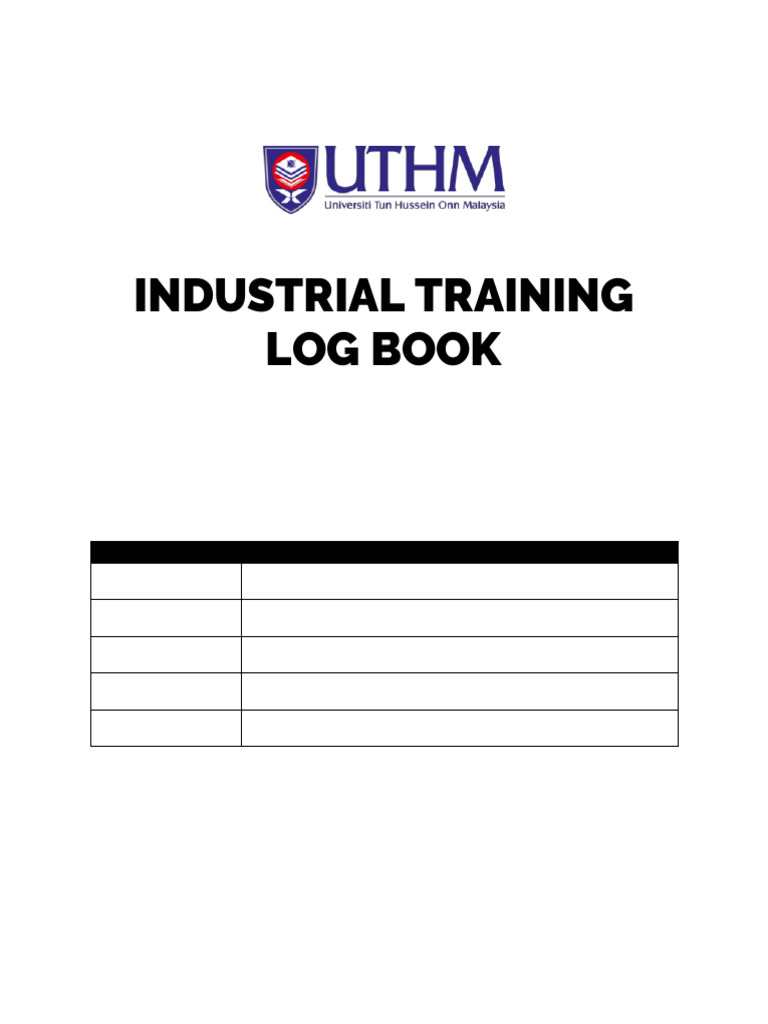 Industrial Training Log Book | PDF