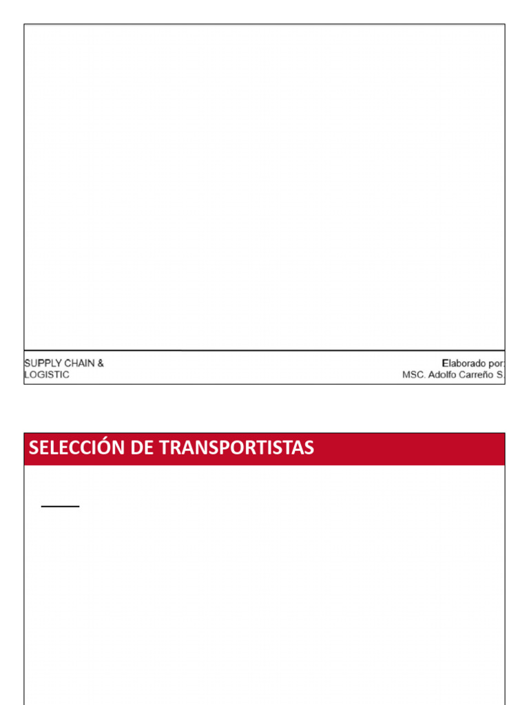 CAPT 04.4 Modelo de Costo Total Del Transporte PARTE II - v2.0 | PDF | Transporte | Envío