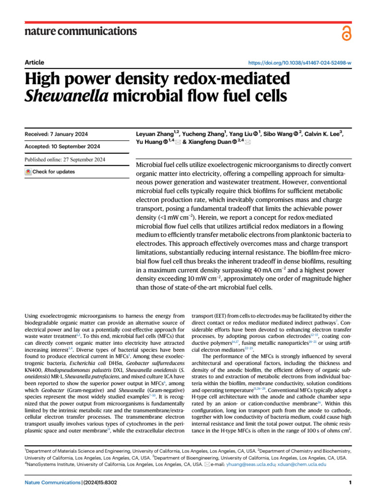 2024-Nc-High Power Density Redox-Mediated Shewanella Microbial Flow ...