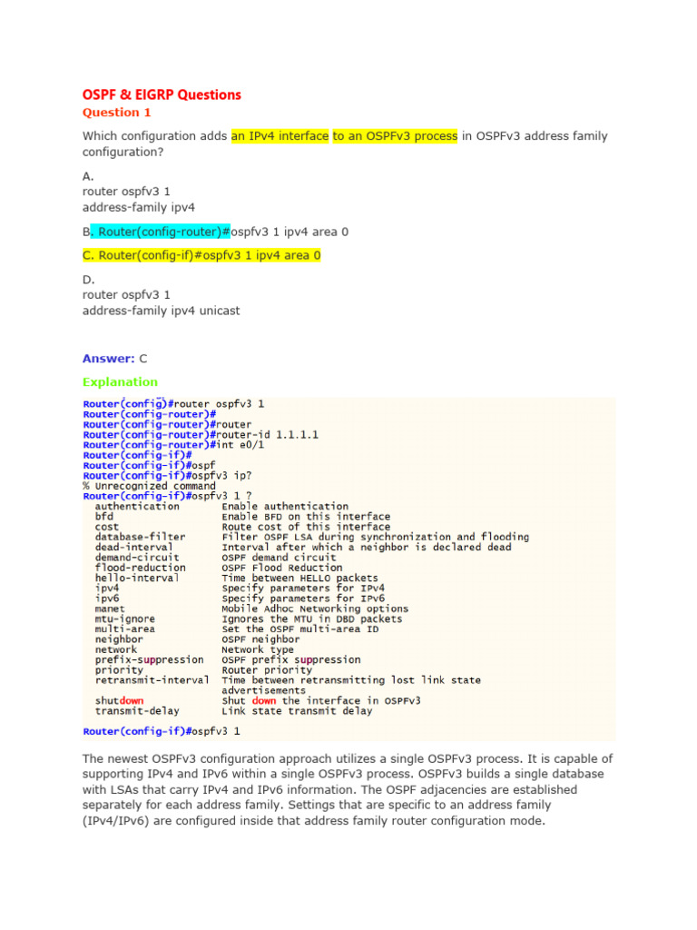 ENARSI Full Question - 2023 | PDF | Networking | Multiprotocol Label Switching