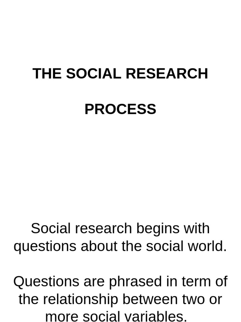 The Social Research Process | PDF | Statistics | Theorem