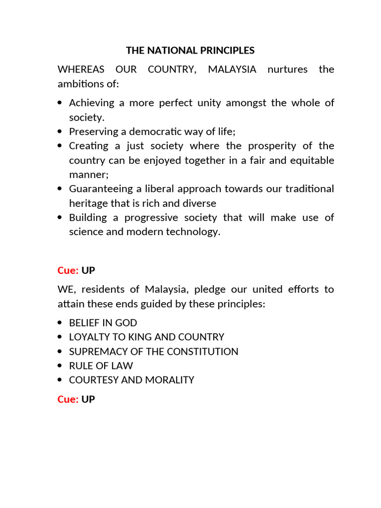 The National Principles | PDF