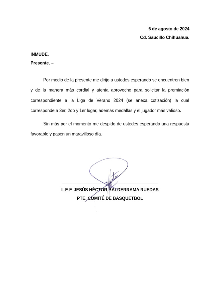 Oficio Trofeos | PDF