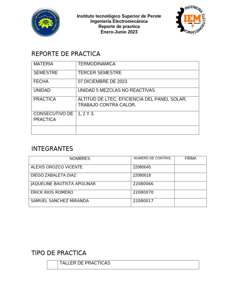 Reporte de Practica | PDF | Panel solar | voltaje