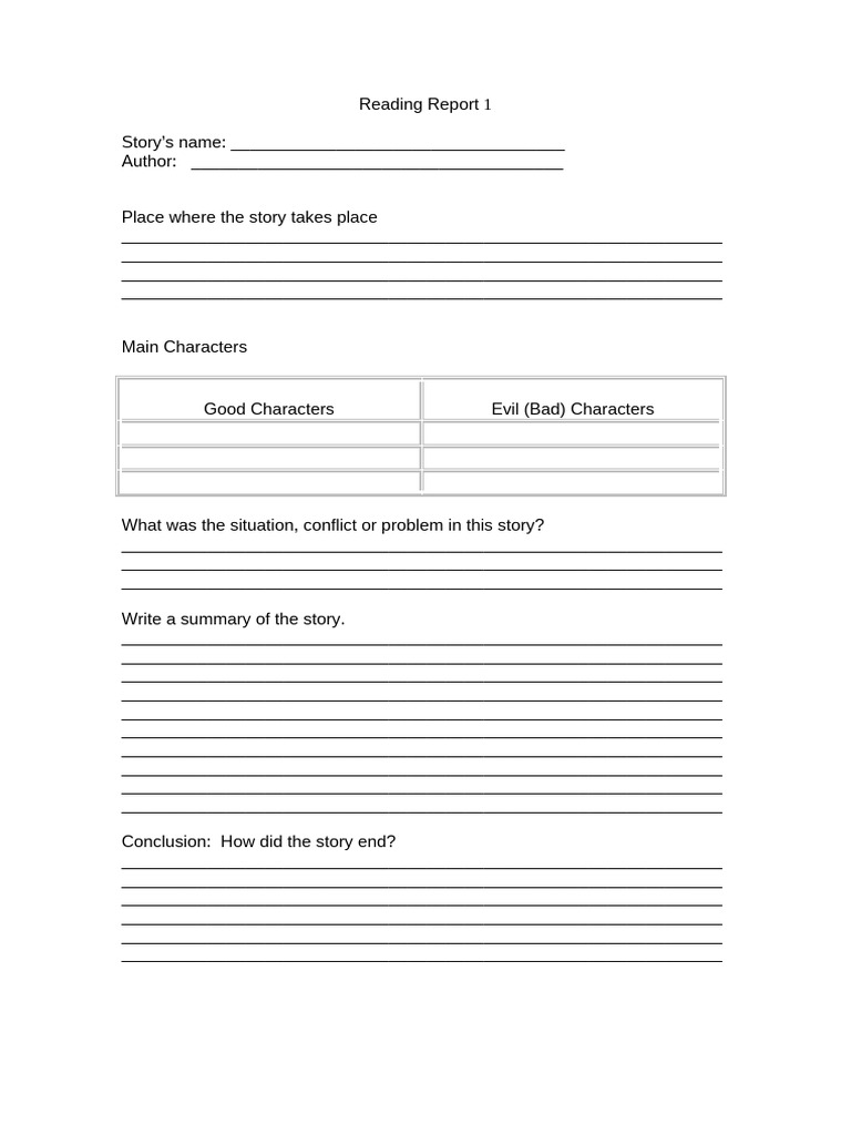 Reading Reports | PDF