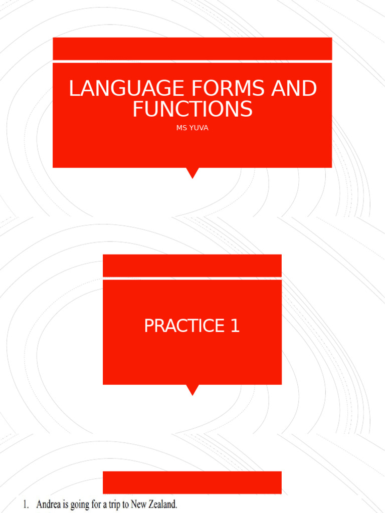 Language Forms and Functions | PDF