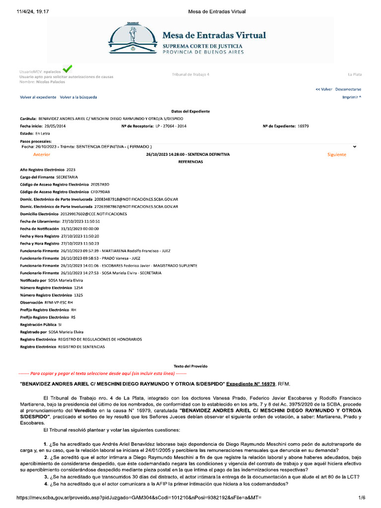 Fallo Actualizacion | PDF