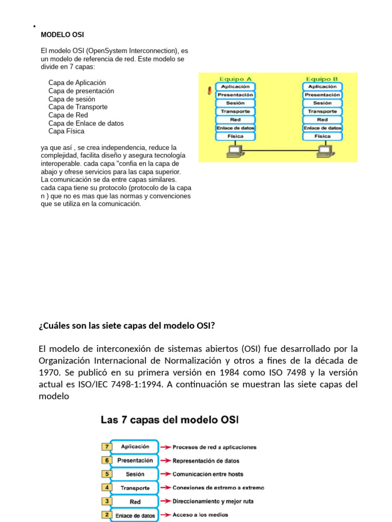 Osi Presentacion 2 | PDF | Modelo osi | Red de computadoras