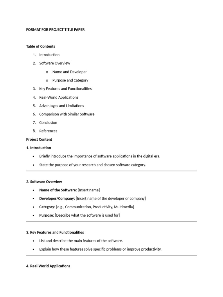 FORMAT-FOR-PROJECT-PAPER | PDF