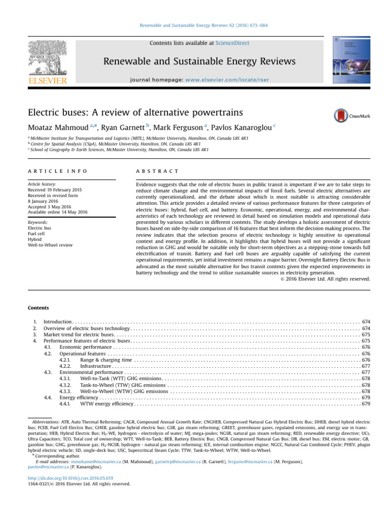 Renewable and Sustainable Energy Reviews: Moataz Mahmoud, Ryan Garnett ...