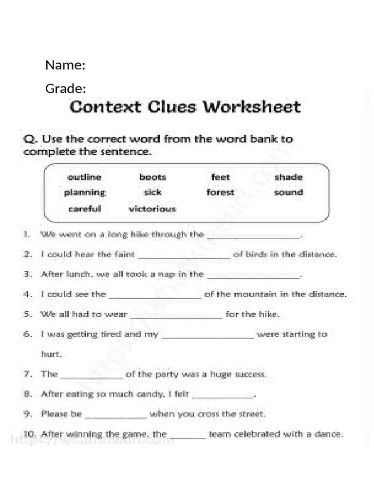 Context Clues | PDF