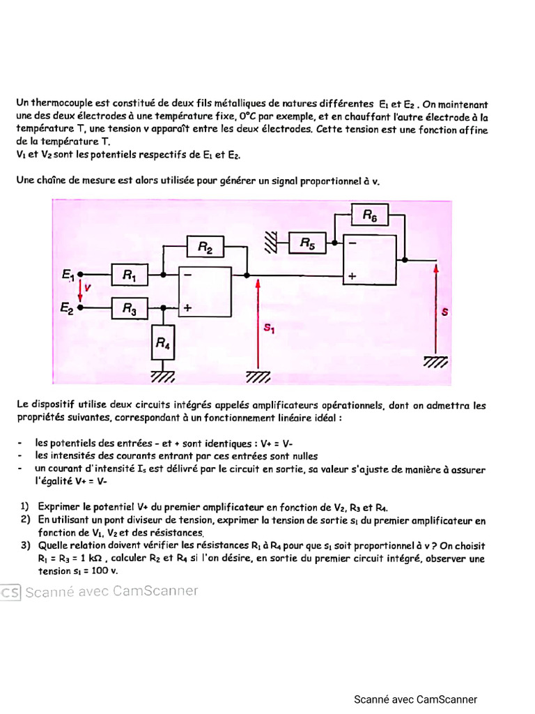PB Corrig D Ampli Op | PDF