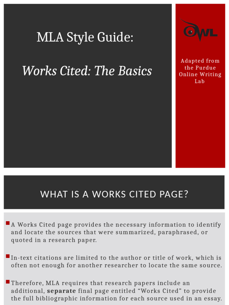 MLA Workshop 061X - Works Cited | PDF | Buffy The Vampire Slayer | Citation