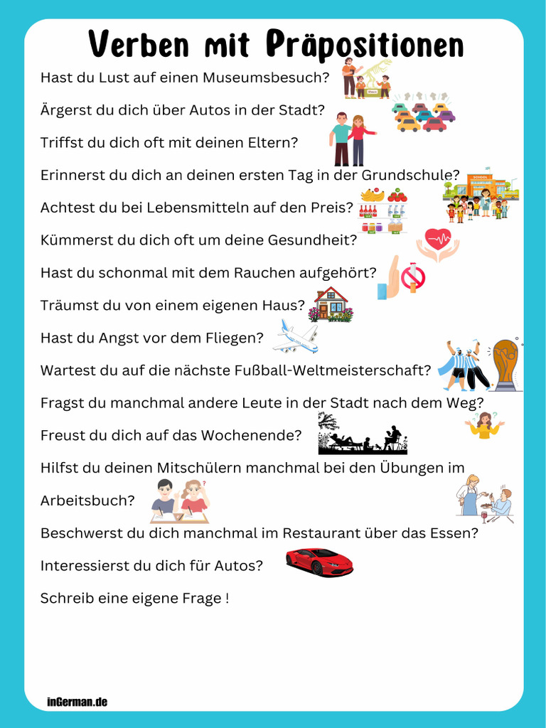 Verben Mit Praepositionen Dialog | PDF