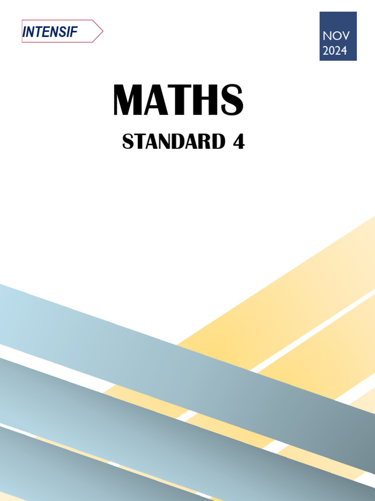 d4 Maths (Intensif) - Ruang | PDF