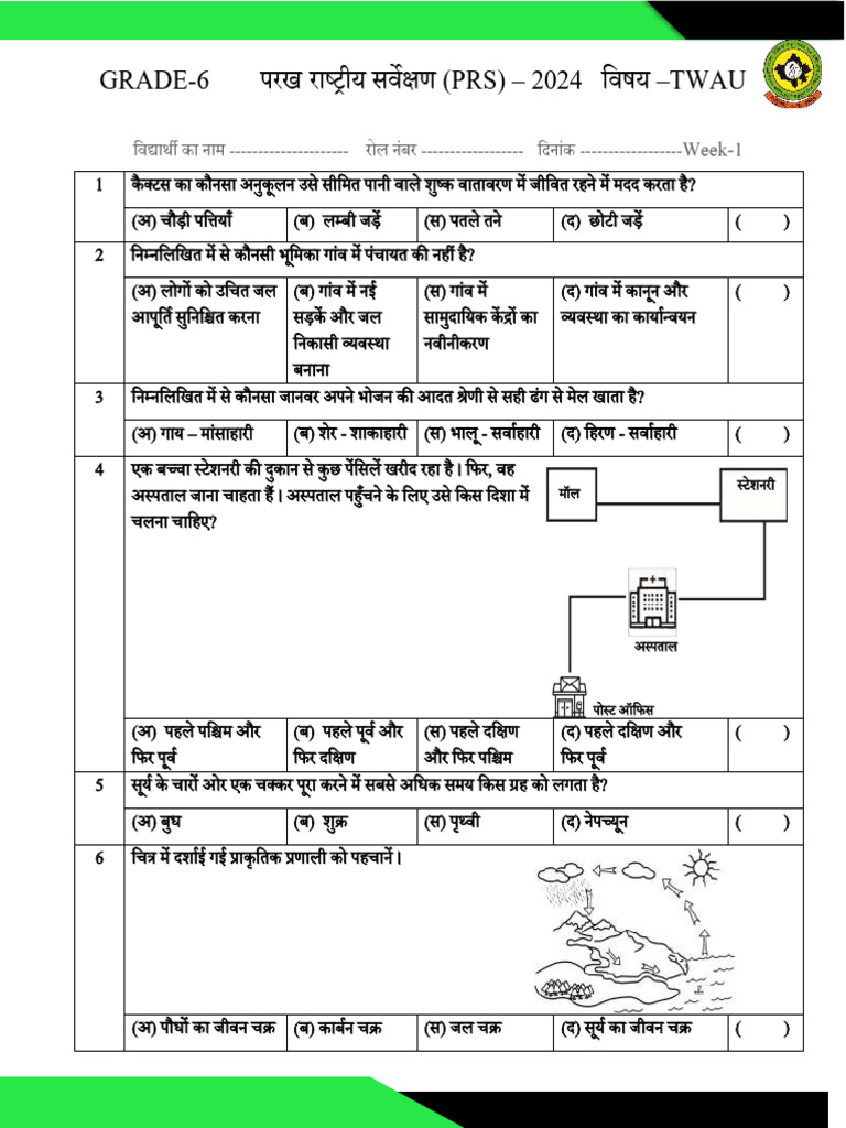 Grade-6 TWAU-Week-1 | PDF