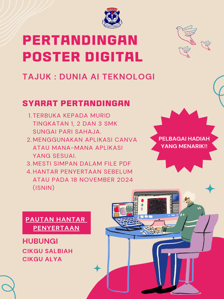 Pertandingan Poster Digital Votek 2024-2 | PDF
