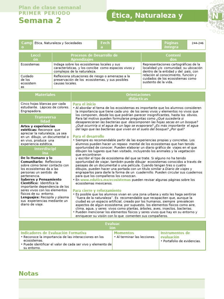 Picinens3ri Semana2 | PDF | Ecosistema | Naturaleza