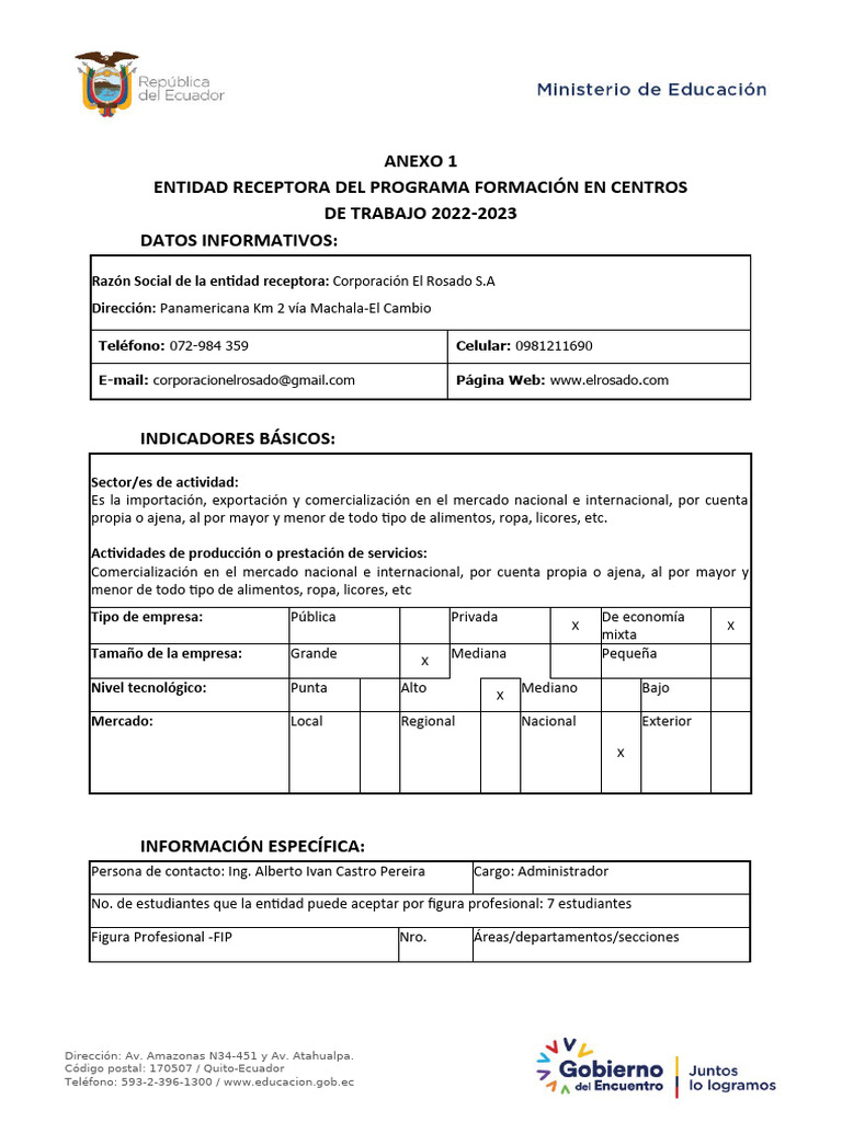 Anexo 1 - Programa Formativo - FCT | PDF | Business | Economias