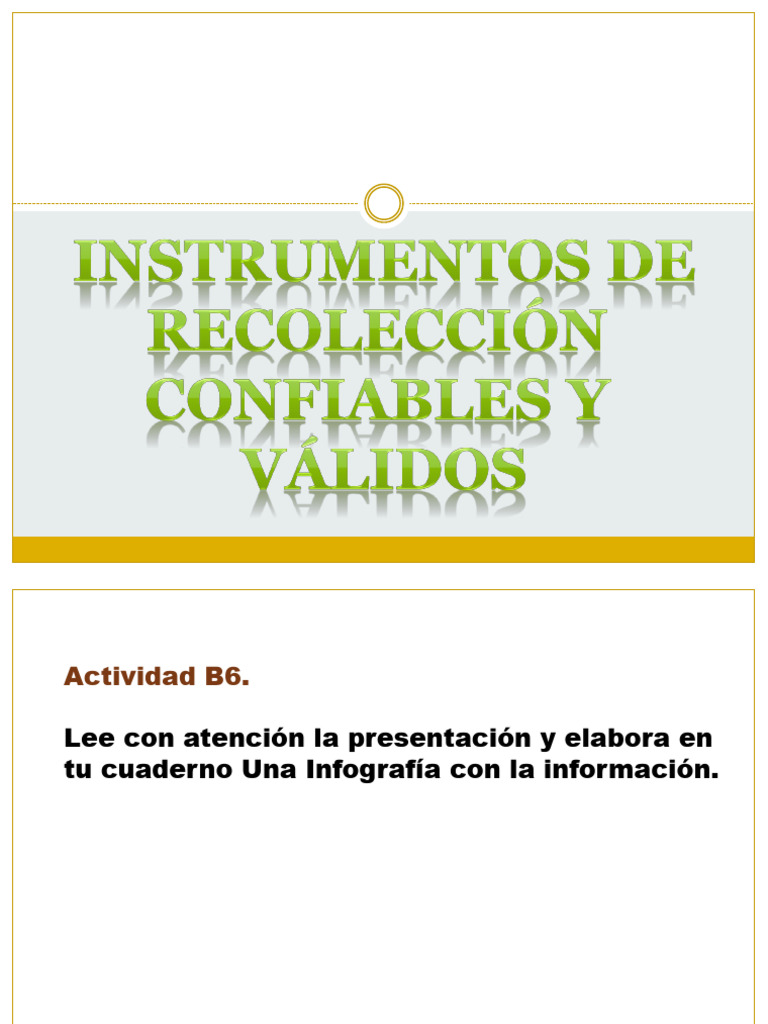 Actividad B6 | PDF | Nivel de medida | Science