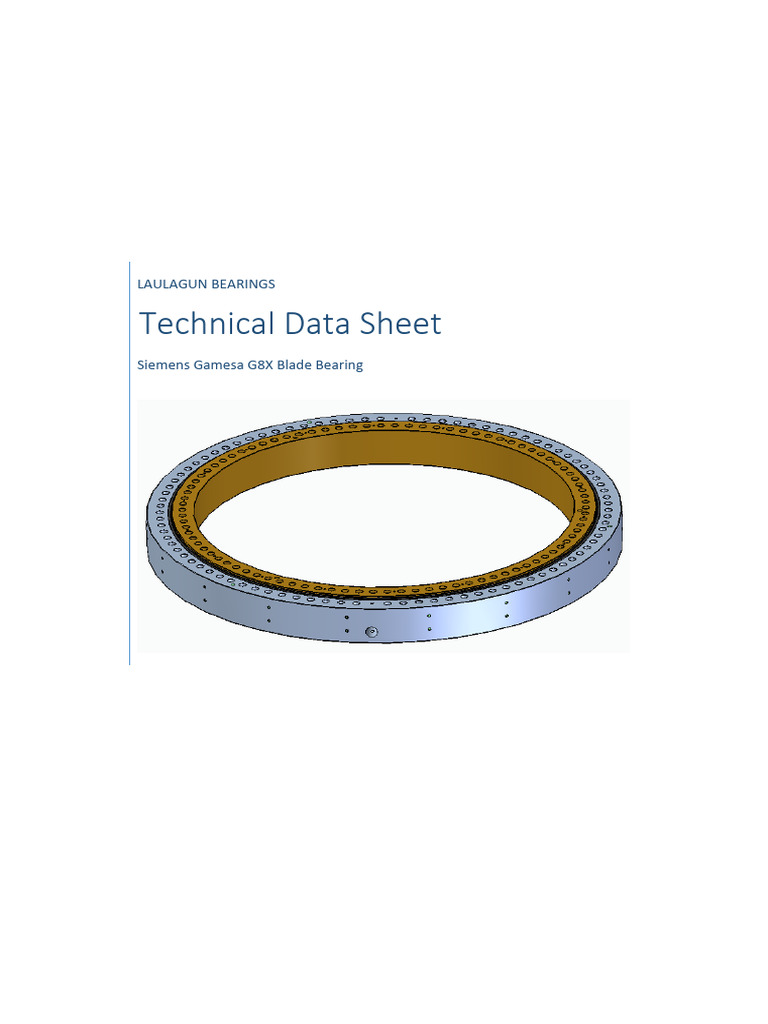 Siemens Gamesa G8X Bearing Specs | PDF | Corrosion | Wear