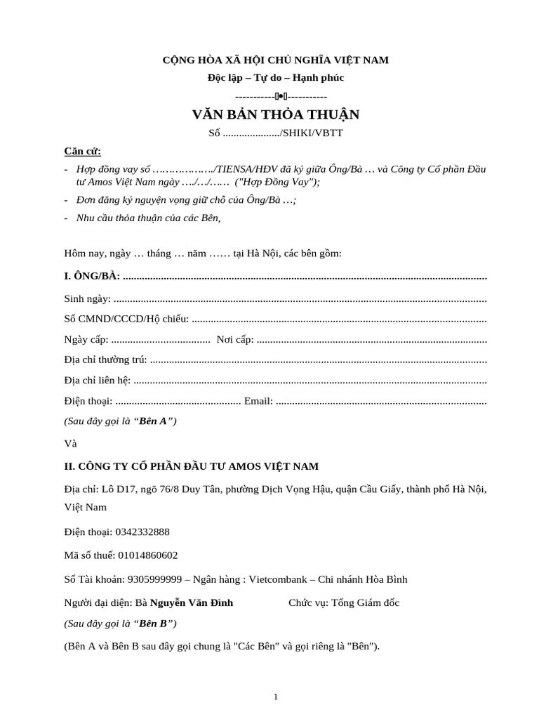 Mẫu 06 - VBTT đính kèm HĐV | PDF