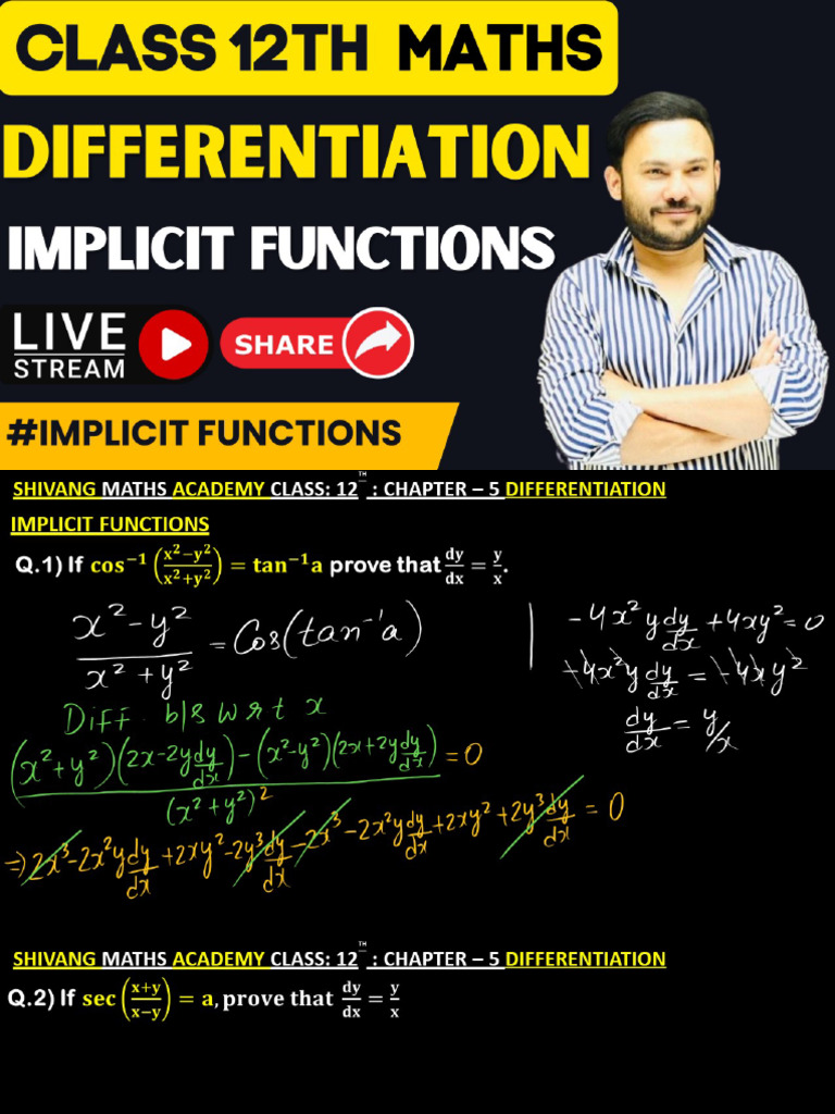 Implicit Functions | PDF