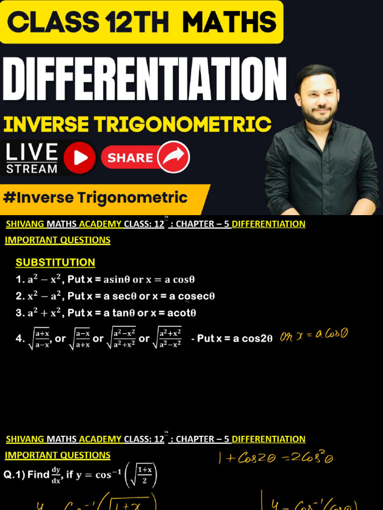 Differentiation Inverse | PDF