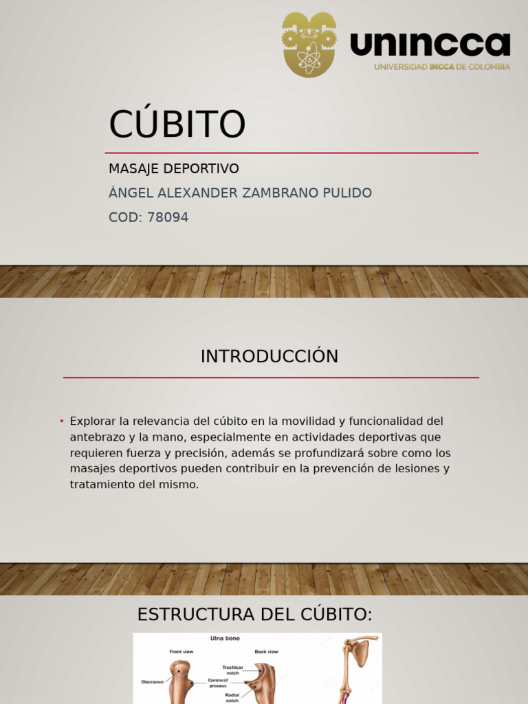 Cúbito y Masaje Deportivo: Prevención y Tratamiento | PDF | Codo ...