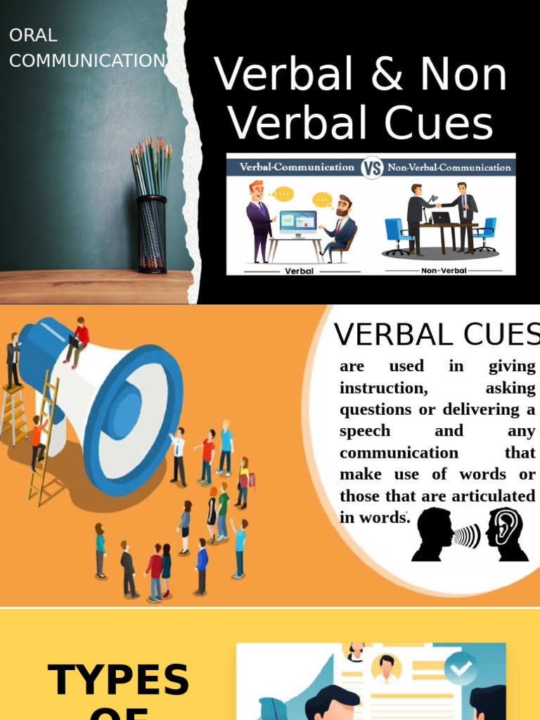Verbal & Non Verbal Cues | PDF | Nonverbal Communication | Human ...