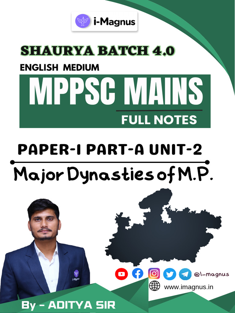 Unit-2 MP History, Ancient Dynasty | PDF