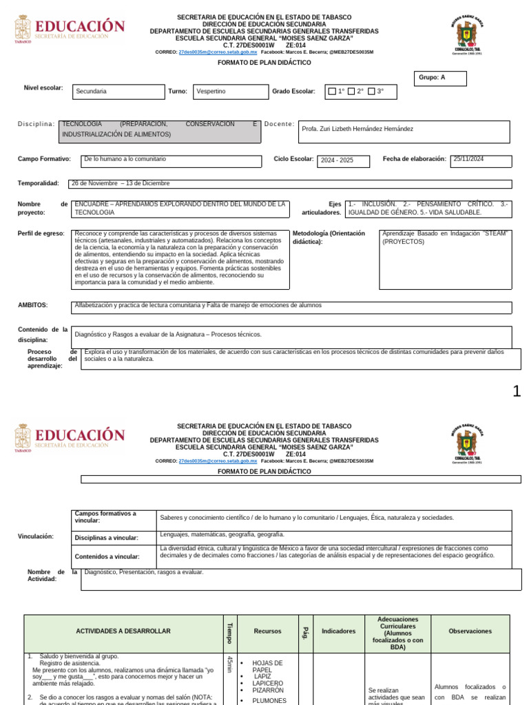 Plan 2024 3ro Dic | PDF