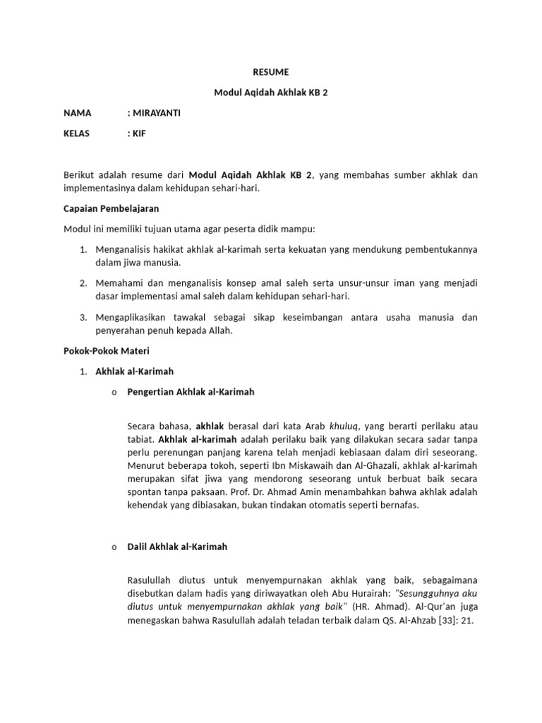 Resume KB 2 Modul 2 | PDF
